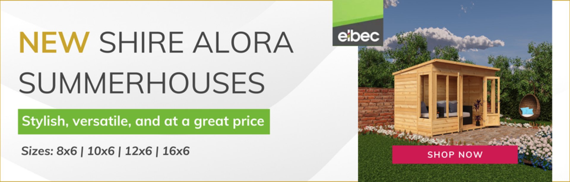 Shop Garden Sheds, Summerhouses, Greenhouses and More - elbec garden ...