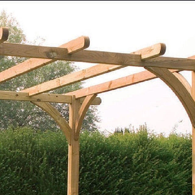 Forest Ultima Deck Kit including Pergola 8 x 8 (2.49m x 2.46m) - elbec ...