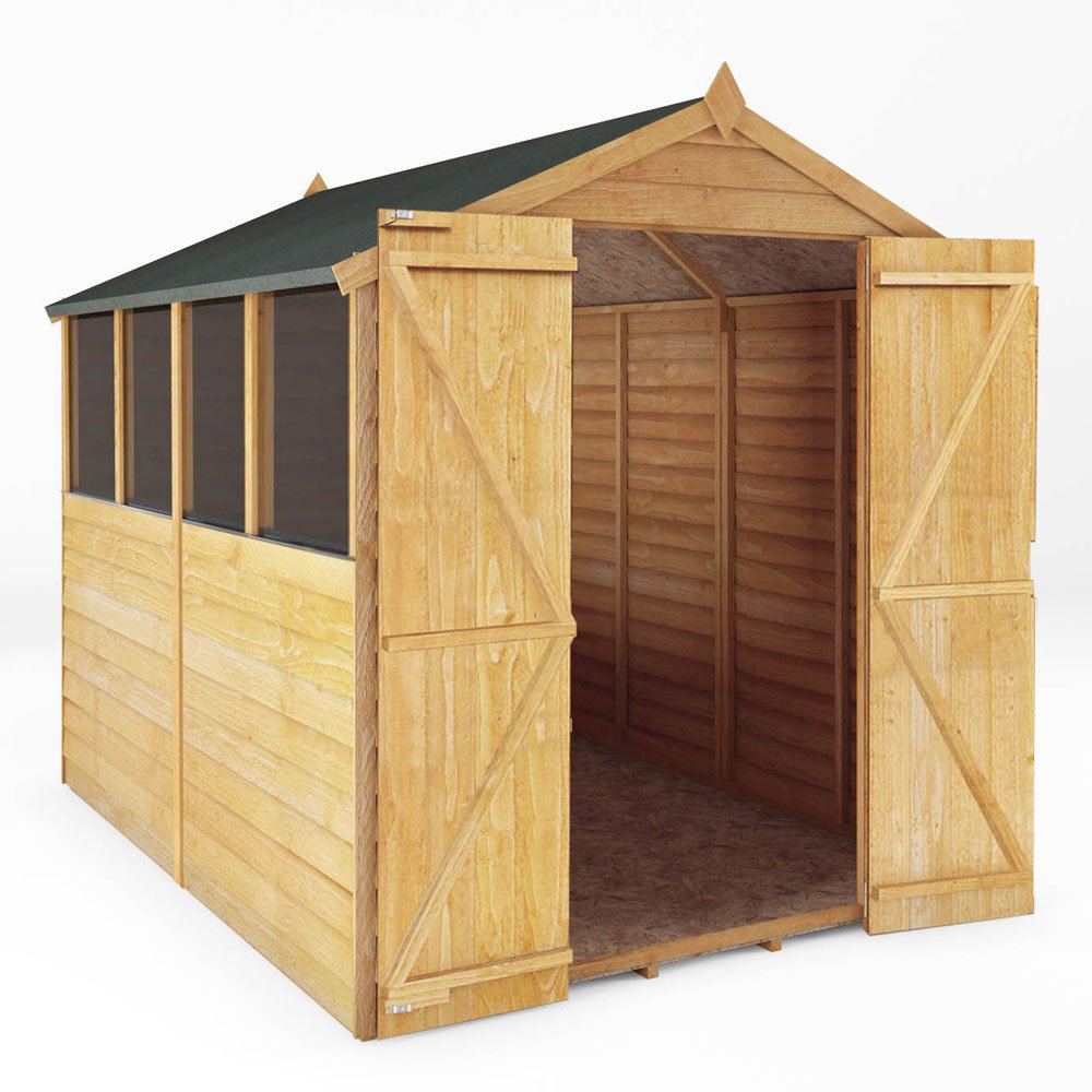 Mercia Overlap Shed 8 x 6 (2.37m x 1.78m) - elbec garden buildings