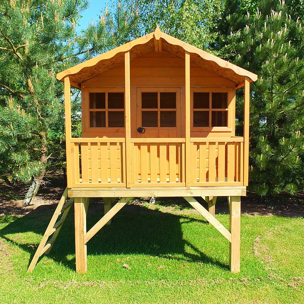 Shire Stork Playhouse inc platform 6 x 6 (1.79m x 1.79m) - elbec garden ...