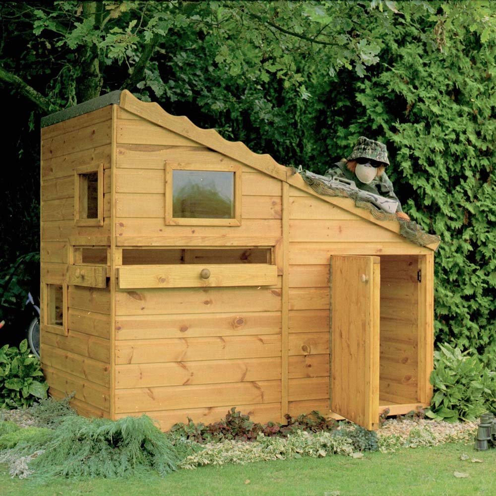 Shire Command Post Playhouse 6 x 4 (1.79m x 1.19m) - elbec garden buildings