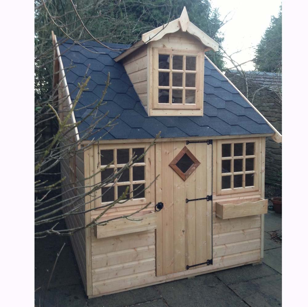Shire Cottage Playhouse - 2 Storey Wooden Playhouse - elbec garden ...