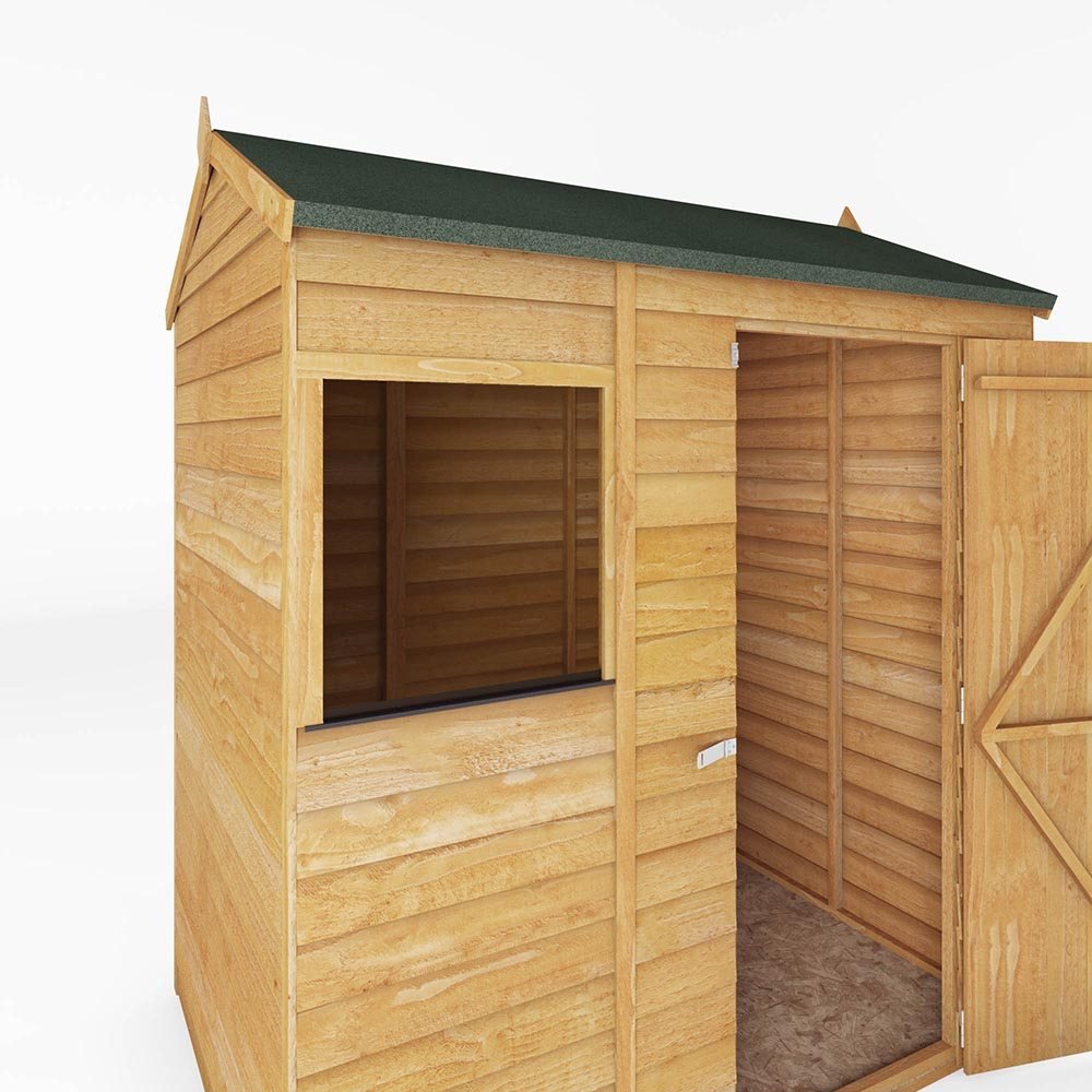 Mercia Overlap Reverse Shed 6 x 4 (1.80m x 1.34m) - elbec garden buildings