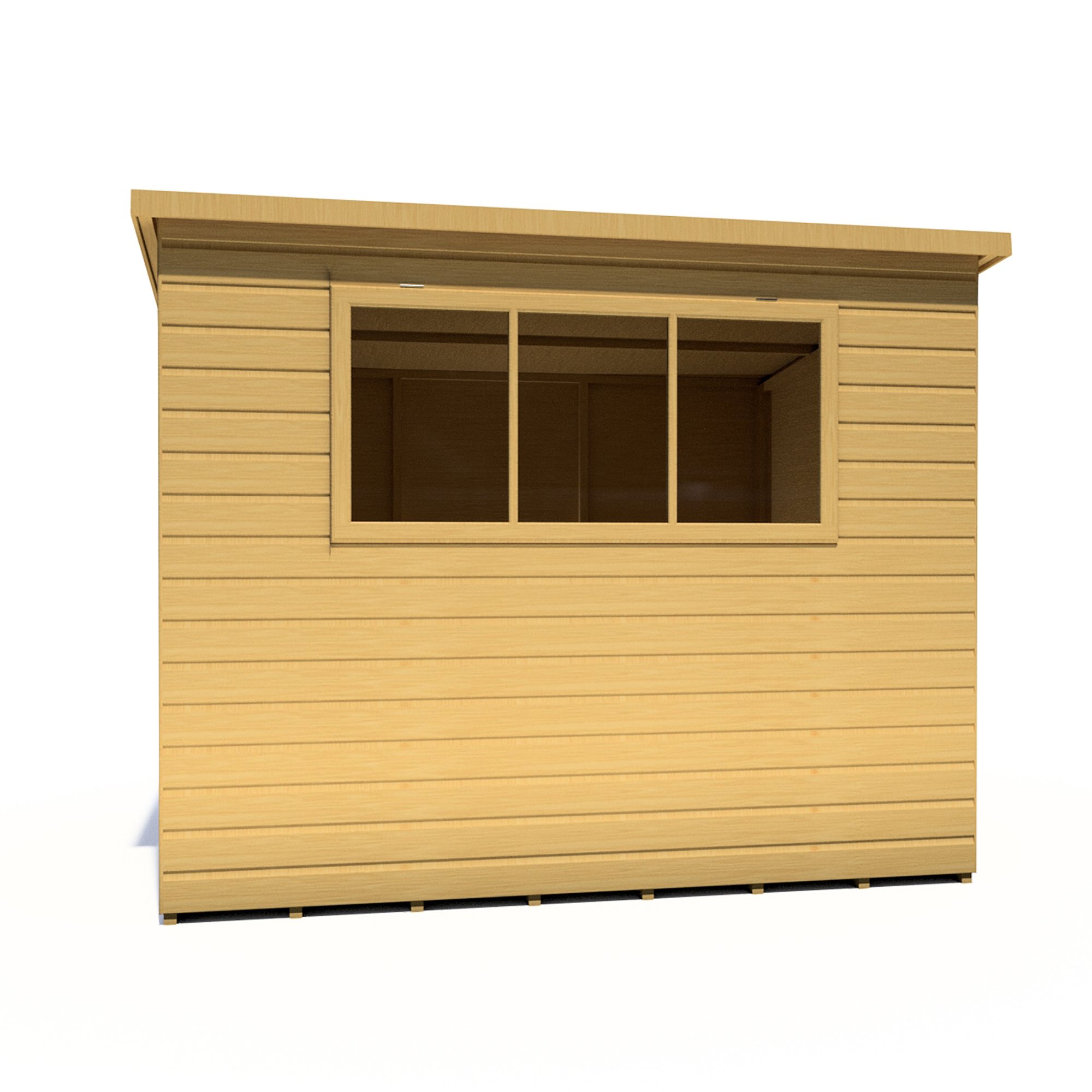 8 x 6 Shire Caldey Professional Pent Shed - elbec garden buildings
