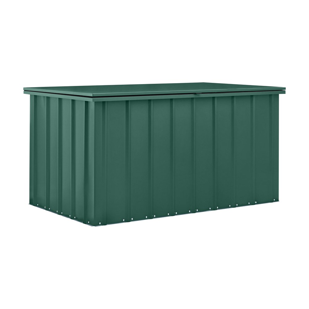 5 x 3 Globel Metal Cushion Storage Box - Green - elbec garden buildings