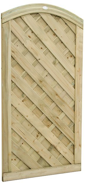 6ft High Forest Dome Gate - Pressure Treated - elbec garden buildings