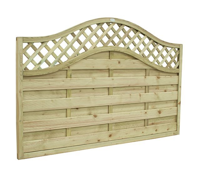 4ft High Forest Prague Fence Panels - Pressure Treated - elbec garden ...