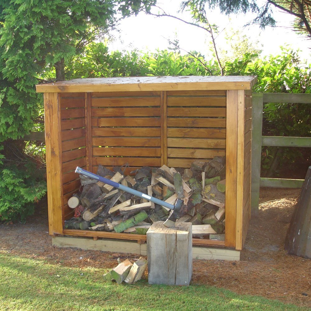 6x3 Shire Large Heavy Duty Log Store - elbec garden buildings