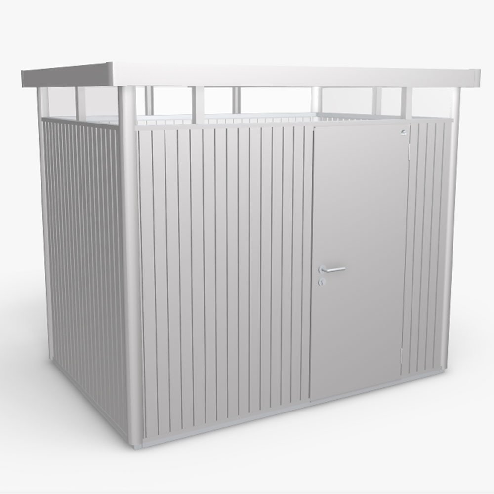 9 x 6 Biohort HighLine H2 Metal Shed - Single Door - elbec garden buildings