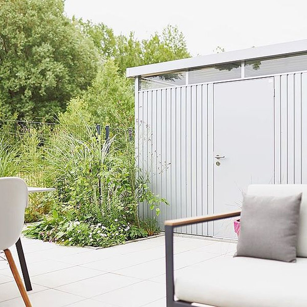 9 x 8 Biohort HighLine H3 Metal Shed - Single Door - elbec garden buildings