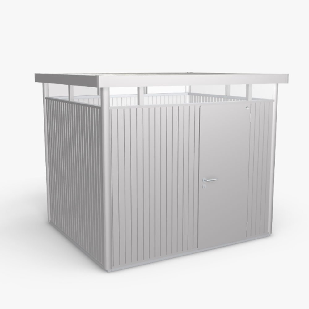 9 x 8 Biohort HighLine H3 Metal Shed - Single Door - elbec garden buildings