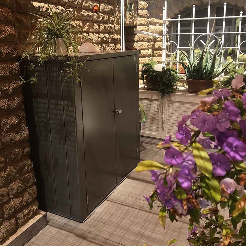 4 x 2 Biohort Romeo Patio Locker - Medium - elbec garden buildings