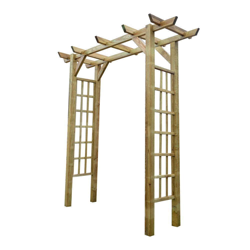 Mercia Pressure Treated Flat Top Arch - elbec garden buildings