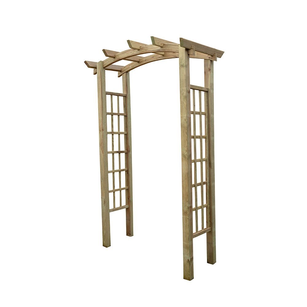 Mercia Bow Top Garden Arch - Pressure Treated - elbec garden buildings