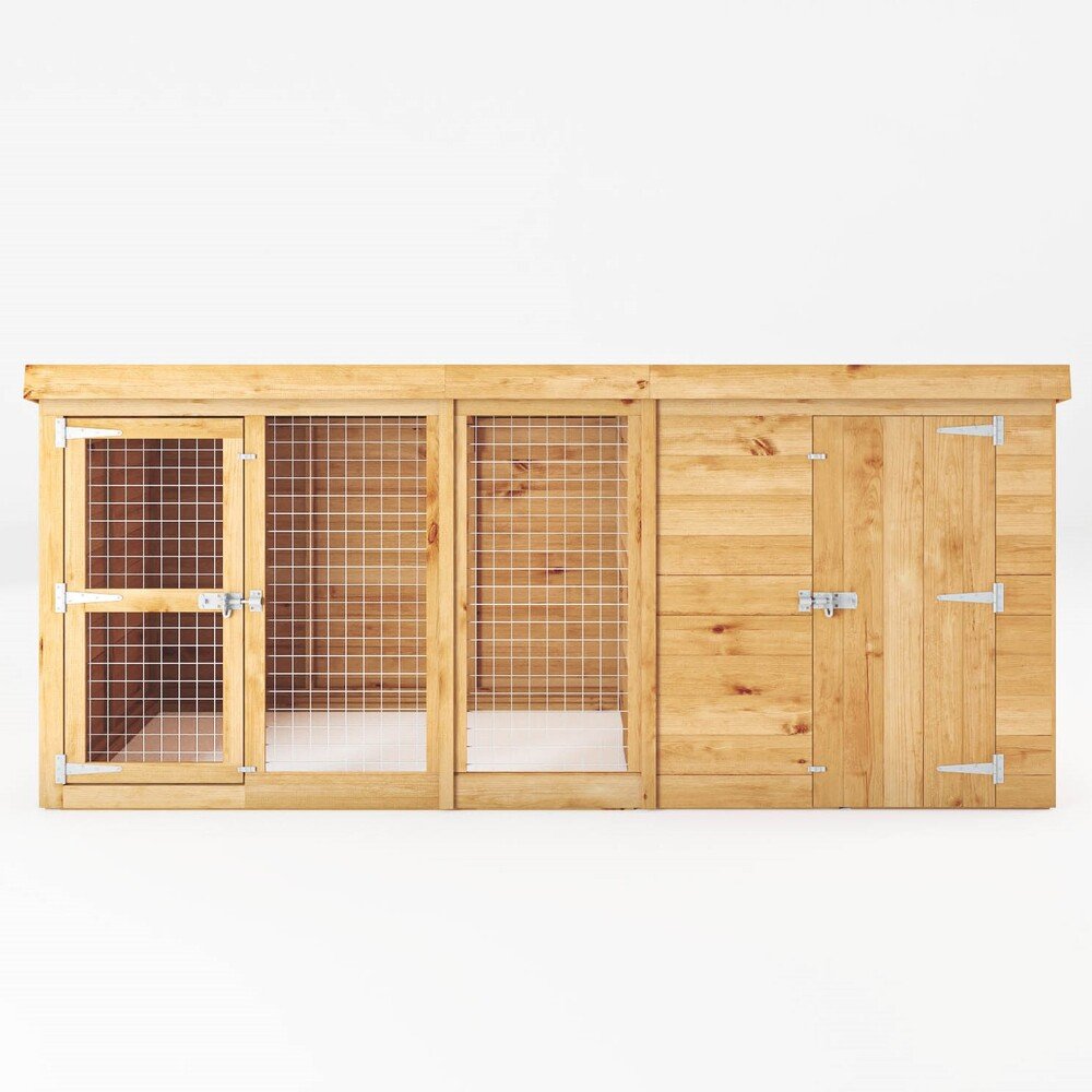 10 x 4 Mercia Tongue and Groove Berkshire Dog Kennel & Run - elbec ...