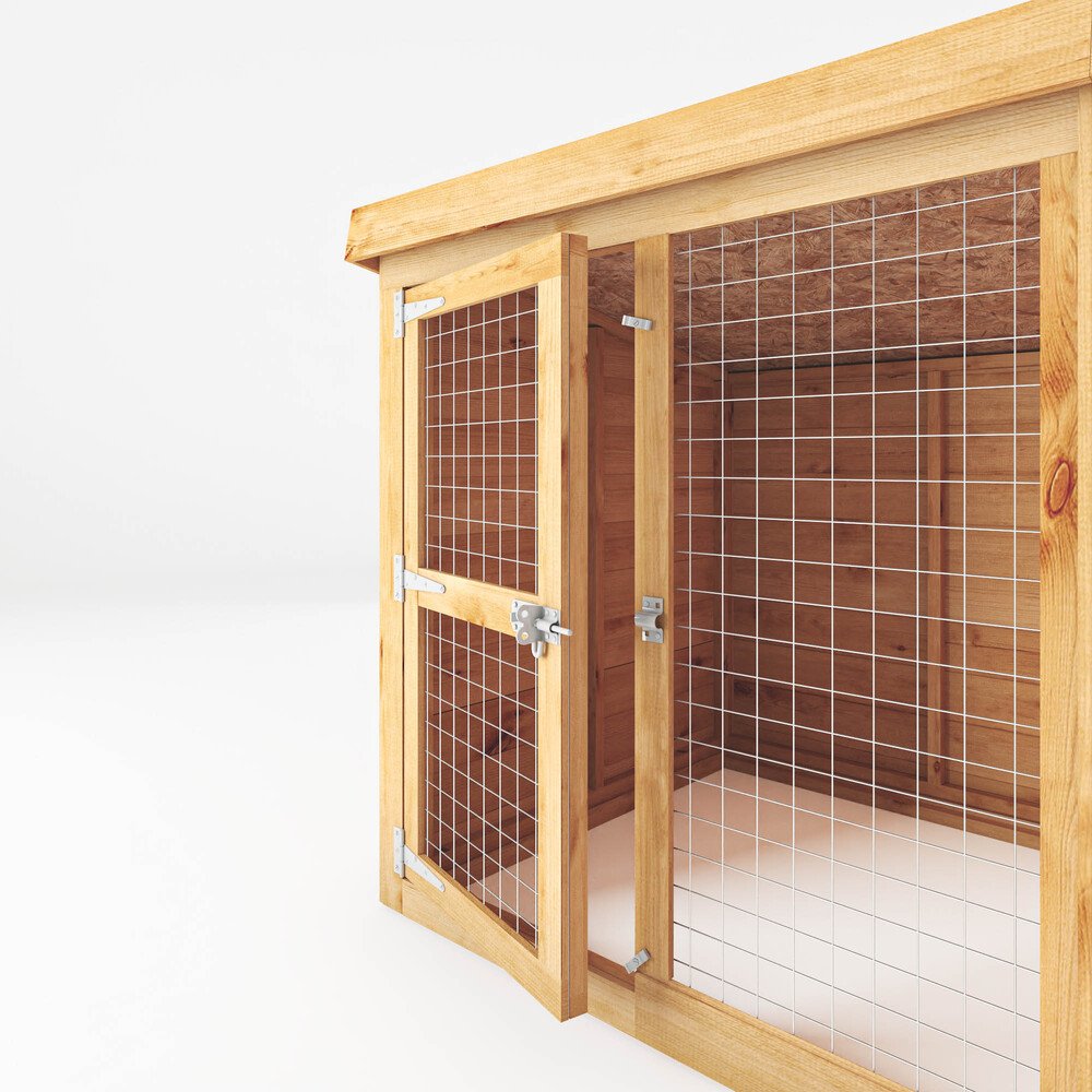 10 x 4 Mercia Tongue and Groove Berkshire Dog Kennel & Run - elbec ...