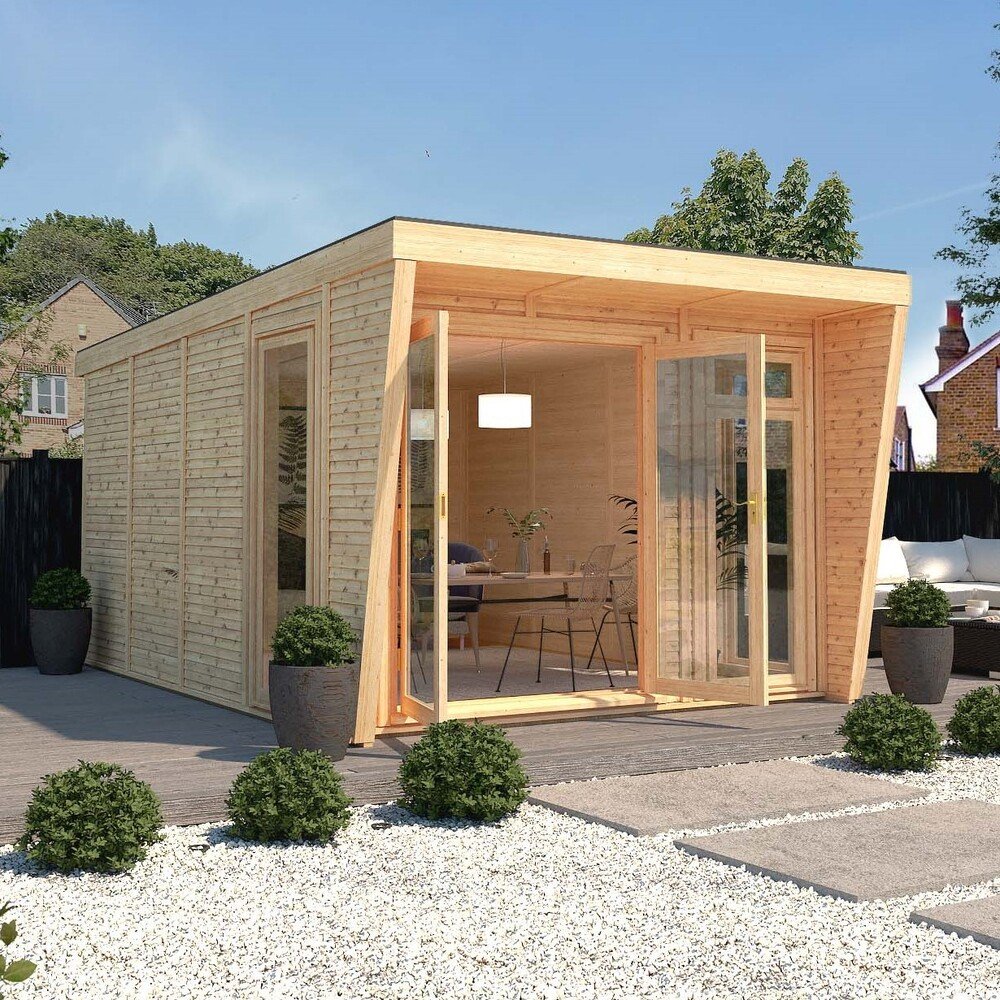 3m x 4m Harlow Insulated Garden Room - elbec garden buildings