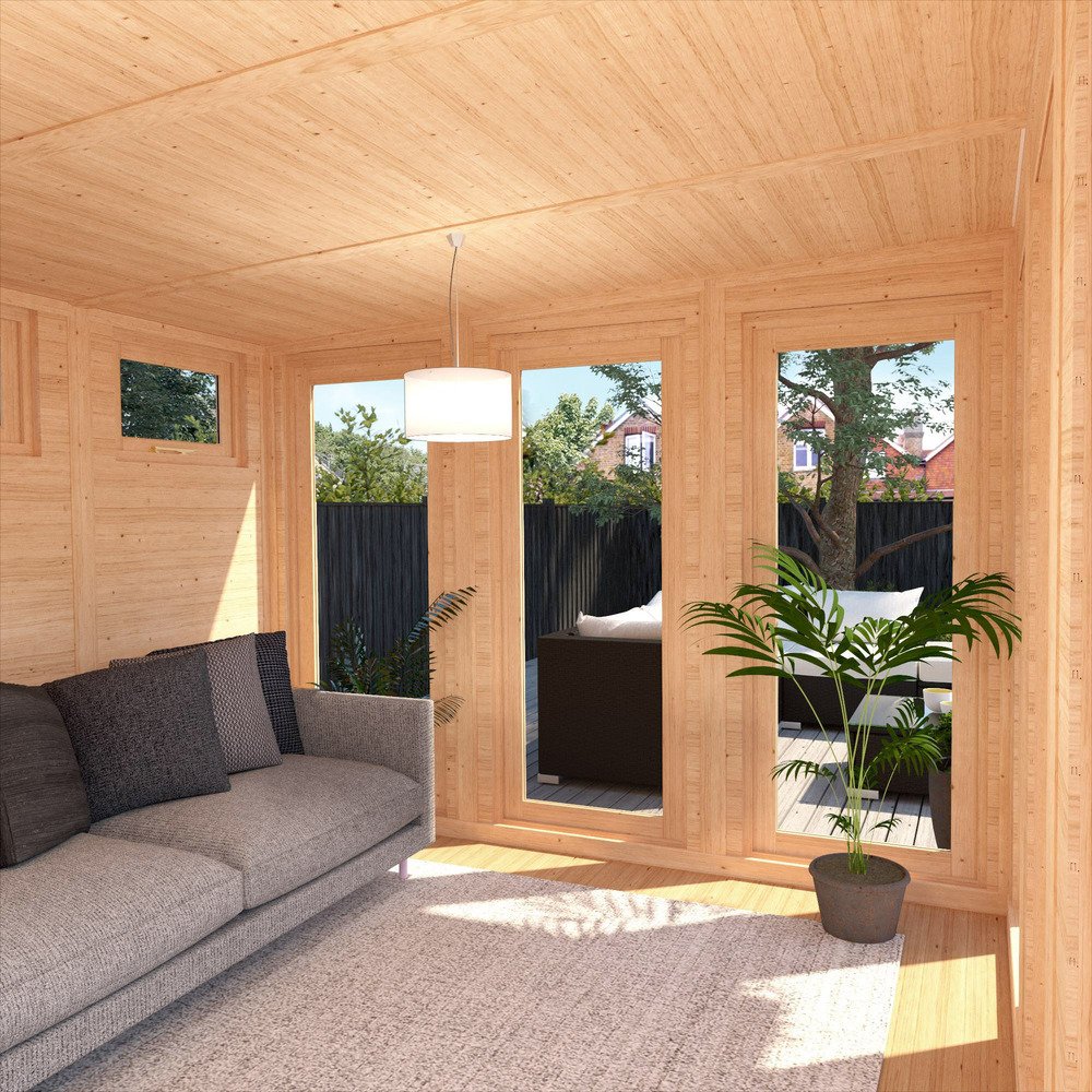 6m x 4m Edwinstone Insulated Garden Room - elbec garden buildings