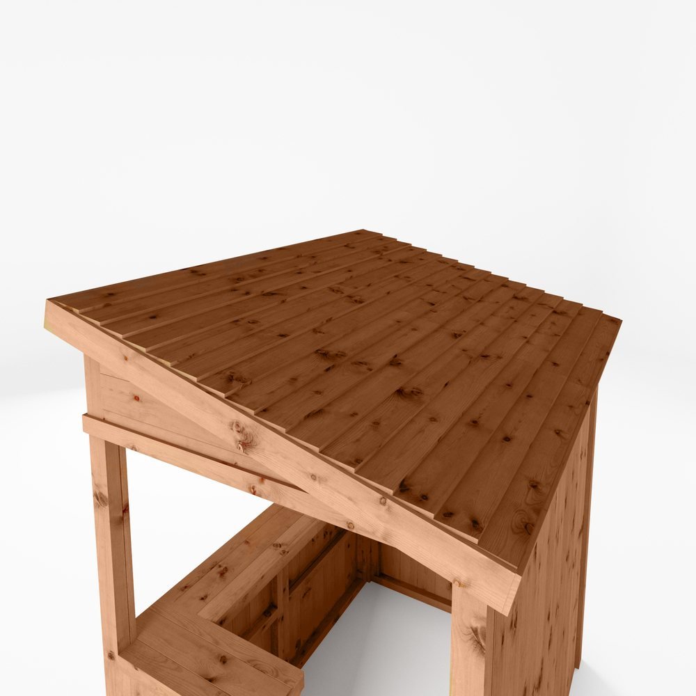 Mercia 6x4 Pressure Treated Garden Bar - elbec garden buildings