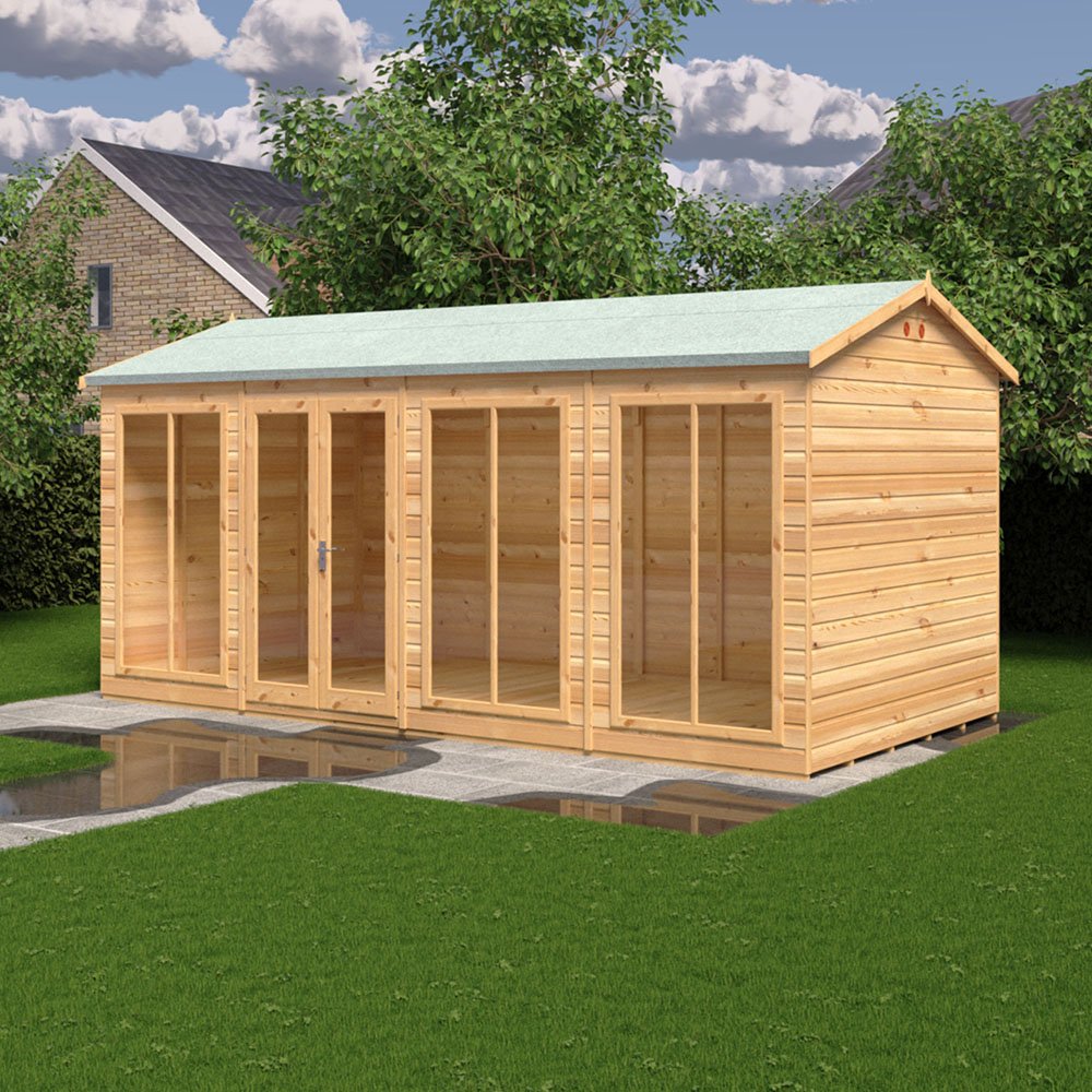 16 x 8 Shire Mayfield Summerhouse - elbec garden buildings
