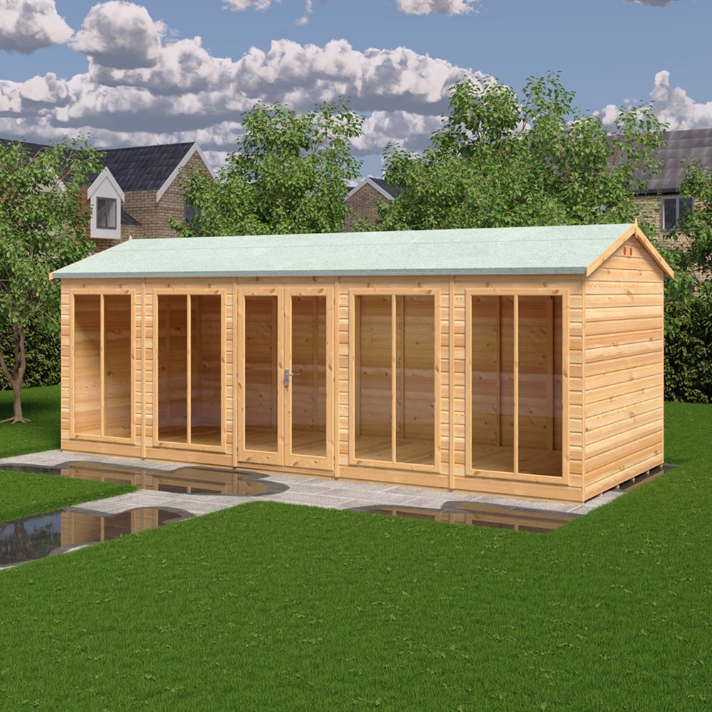 20 x 8 Shire Mayfield Summerhouse - elbec garden buildings