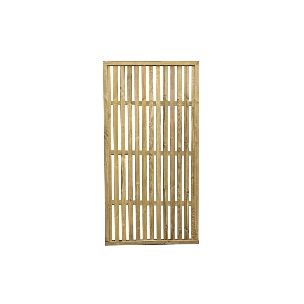 Forest Vertical Slatted Screen 6x3m - elbec garden buildings