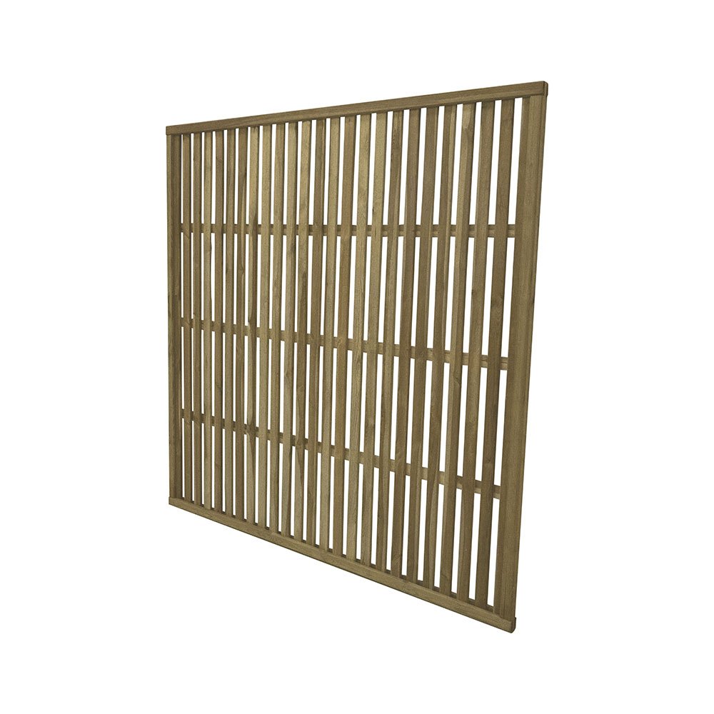 Forest Vertical Slatted Screen 6x6 - elbec garden buildings