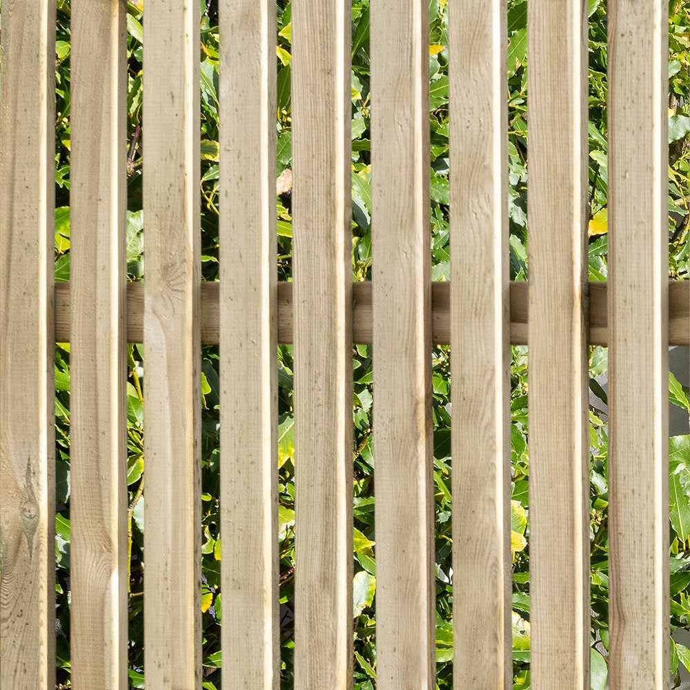 Forest Vertical Slatted Screen 6x6 - elbec garden buildings