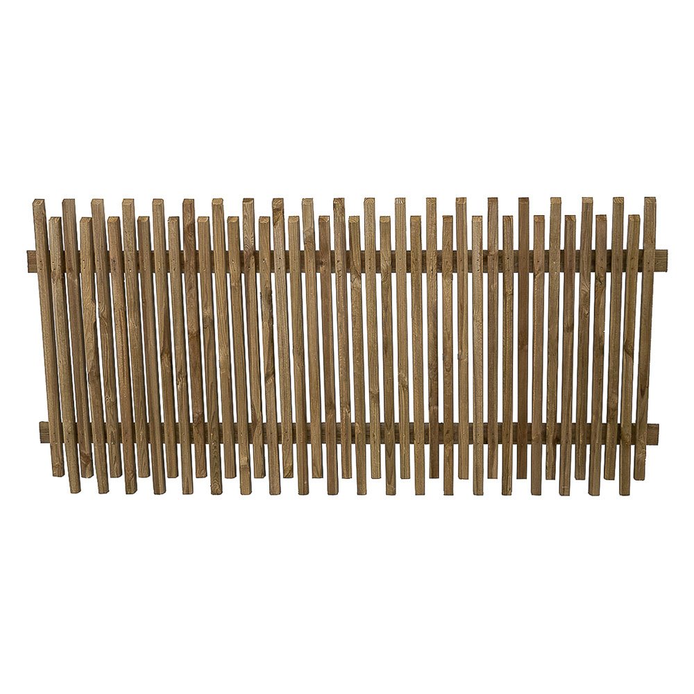 3ft Pressure Treated Contemporary Picket Fence Panel - elbec garden ...