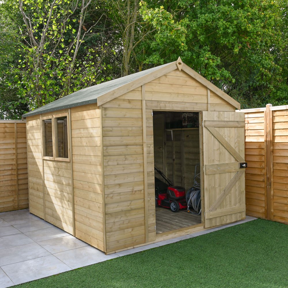 10 x 8 Timberdale Pressure Treated Shed - elbec garden buildings