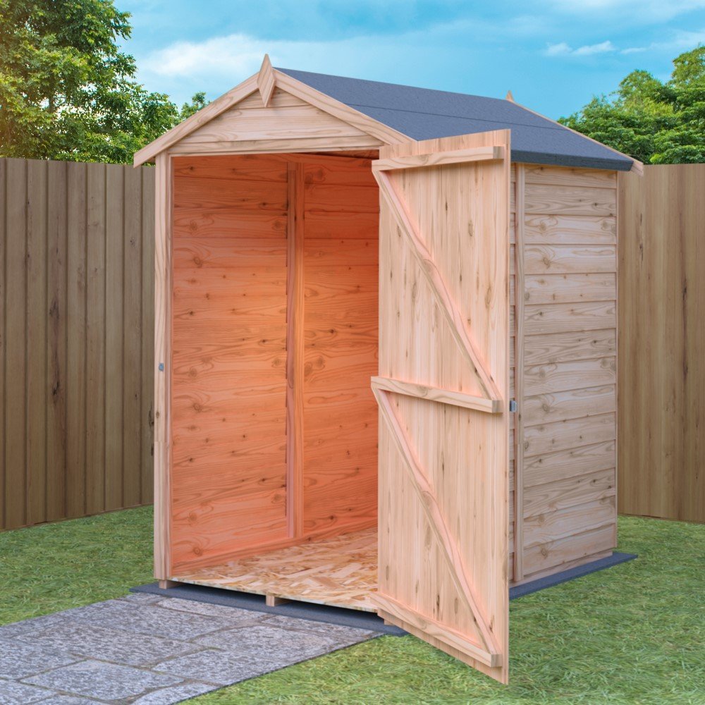 3x5 Shire Value Overlap Windowless Shed - elbec garden buildings