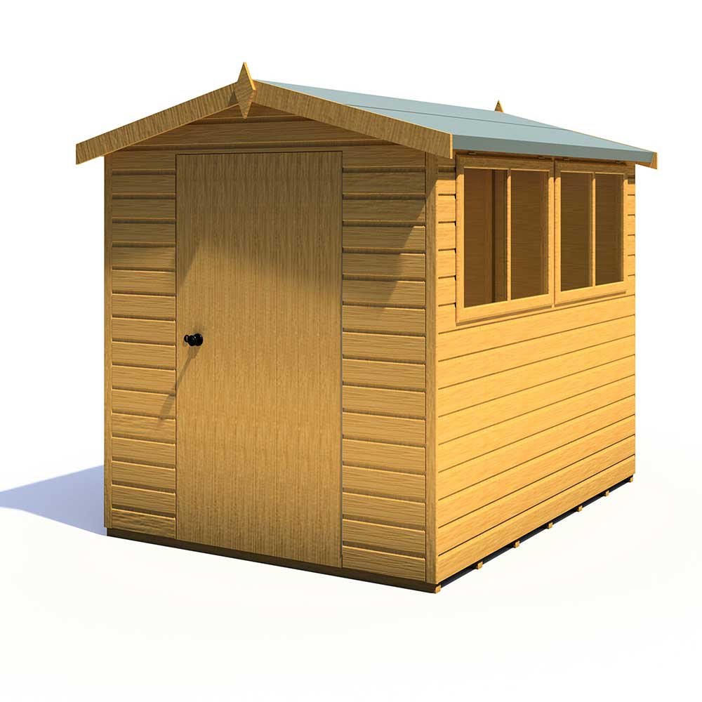 8 x 6 Shire Atlas Professional Apex Shed - elbec garden buildings