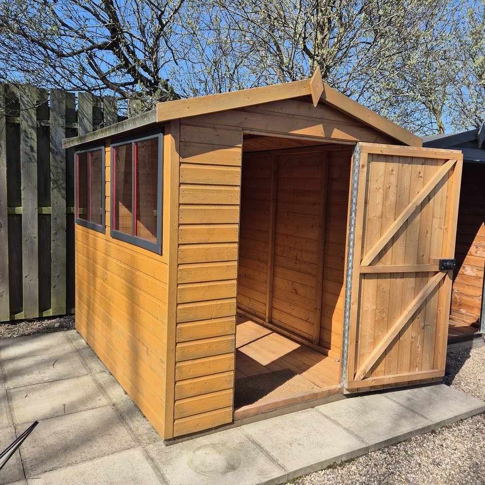 8 x 6 Shire Atlas Professional Apex Shed - elbec garden buildings