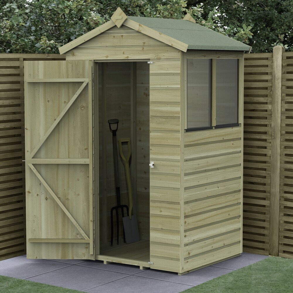 Forest Beckwood 4 x 3 Apex Shed - elbec garden buildings