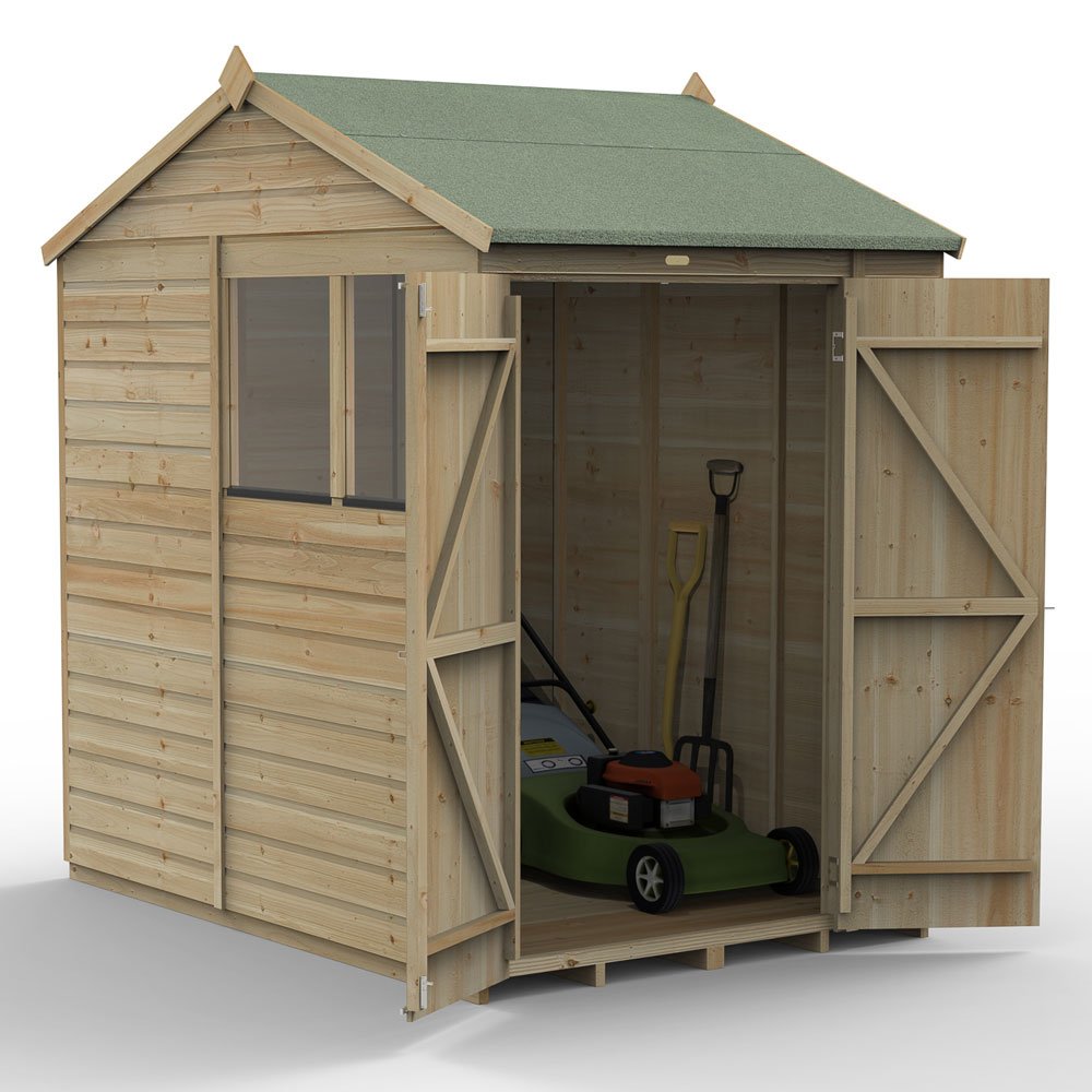 7x5 Forest Beckwood Reverse Apex Shed - elbec garden buildings