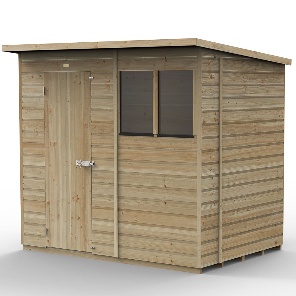 Forest Beckwood 7x5 Pent Shed - elbec garden buildings