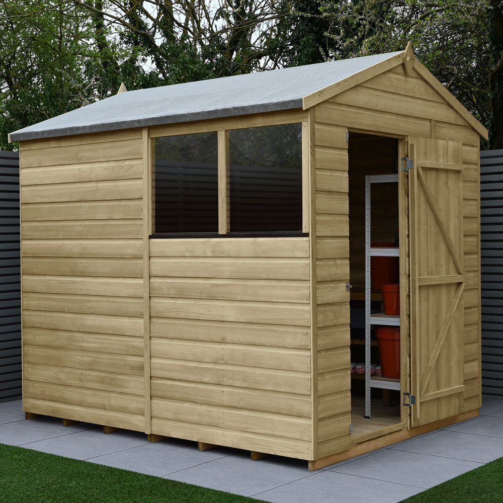 8x6 Forest Beckwood Apex Shed - elbec garden buildings