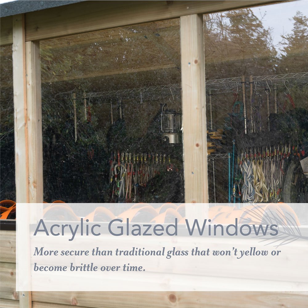 8x6 Forest Beckwood Apex Shed - elbec garden buildings