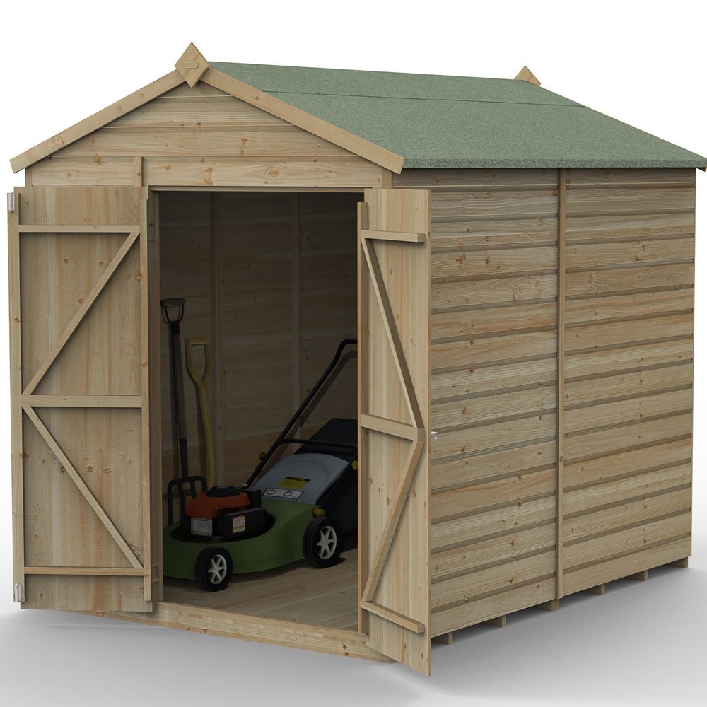 Forest 8x6 Apex Shed Windowless - elbec garden buildings
