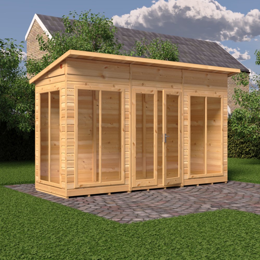 12x4 Shire Lela Summerhouse - elbec garden buildings