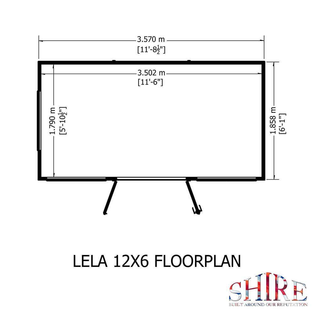 12x6 Shire Lela Summerhouse - elbec garden buildings