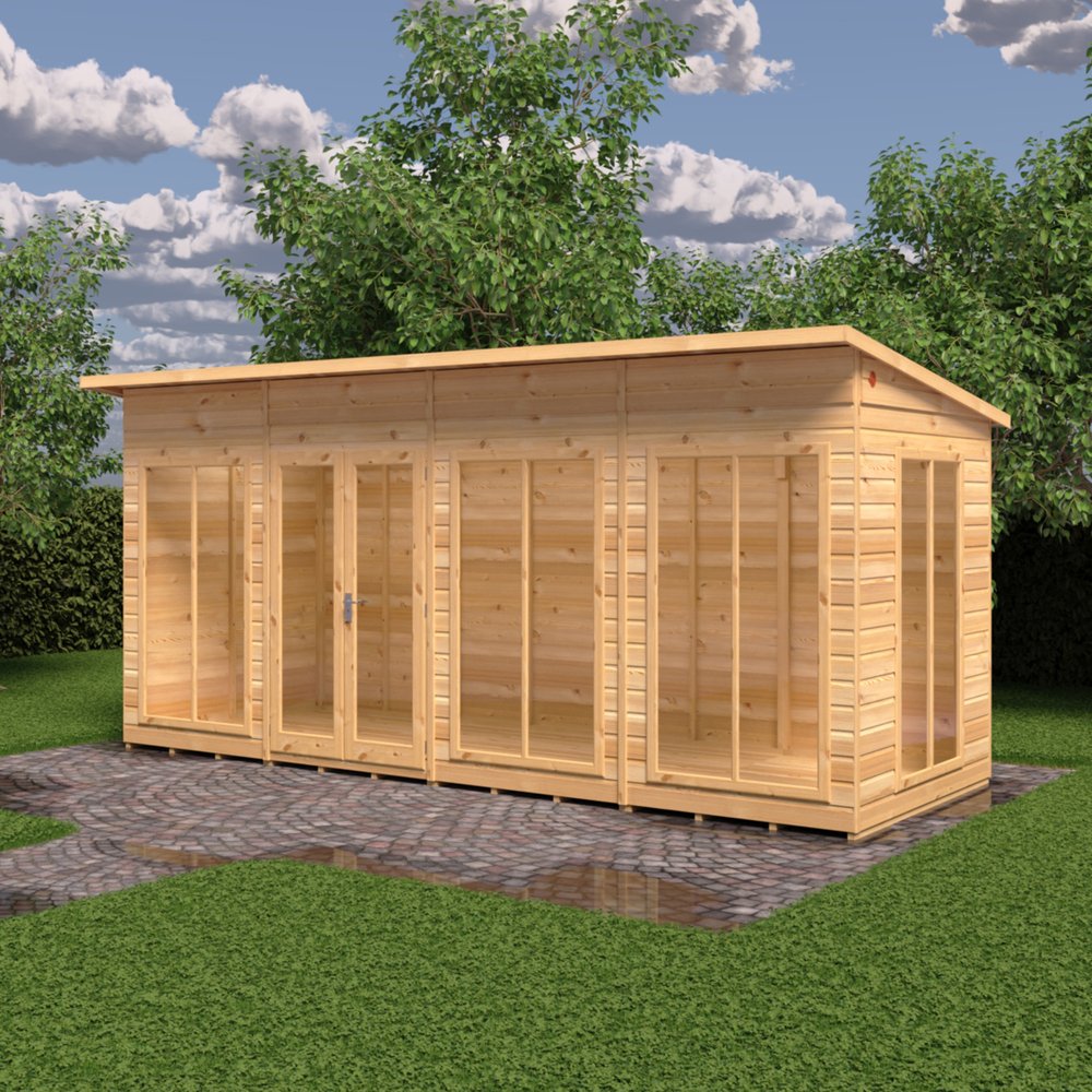 16x6 Shire Lela Summerhouse - elbec garden buildings