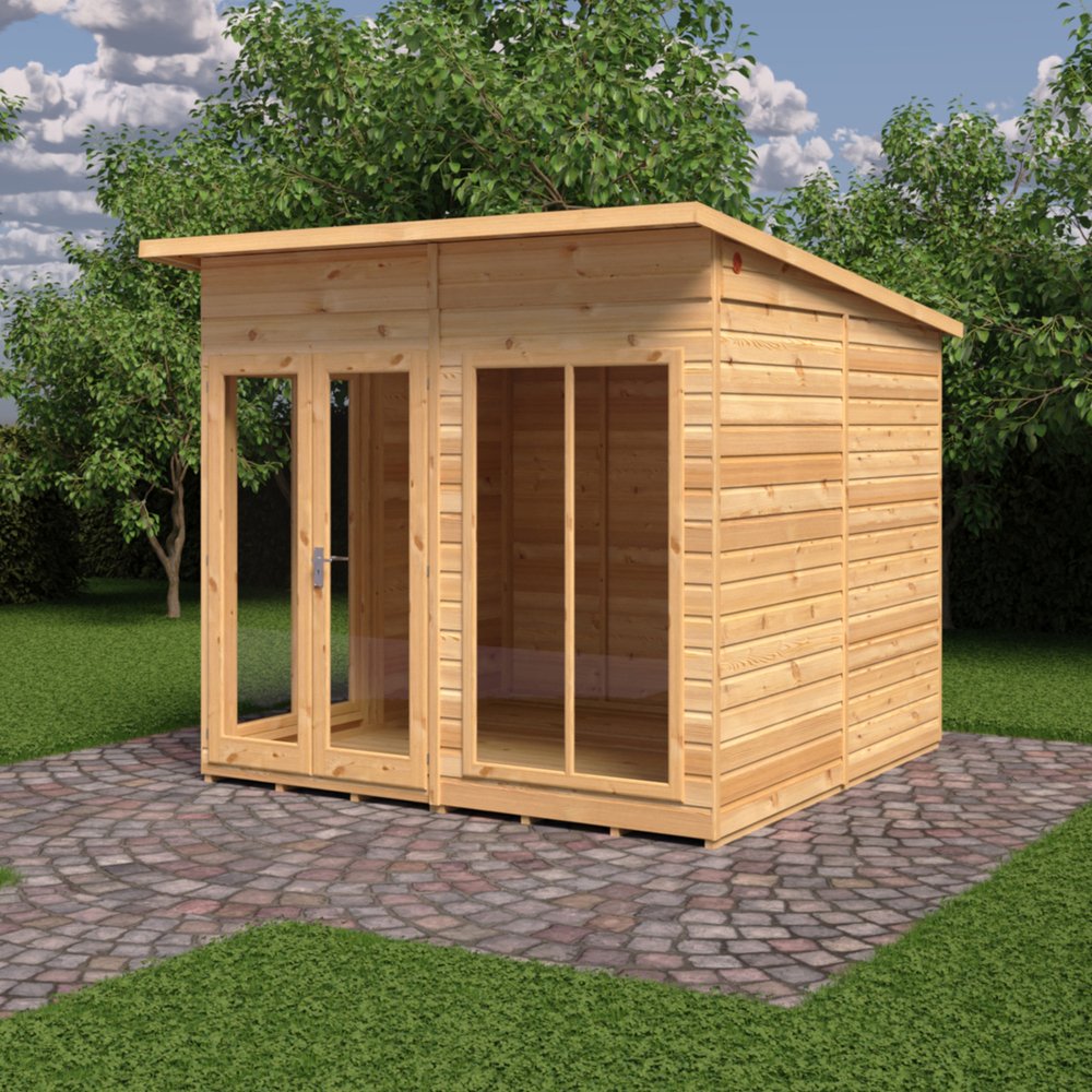 8x8 Shire Lela Summerhouse - elbec garden buildings