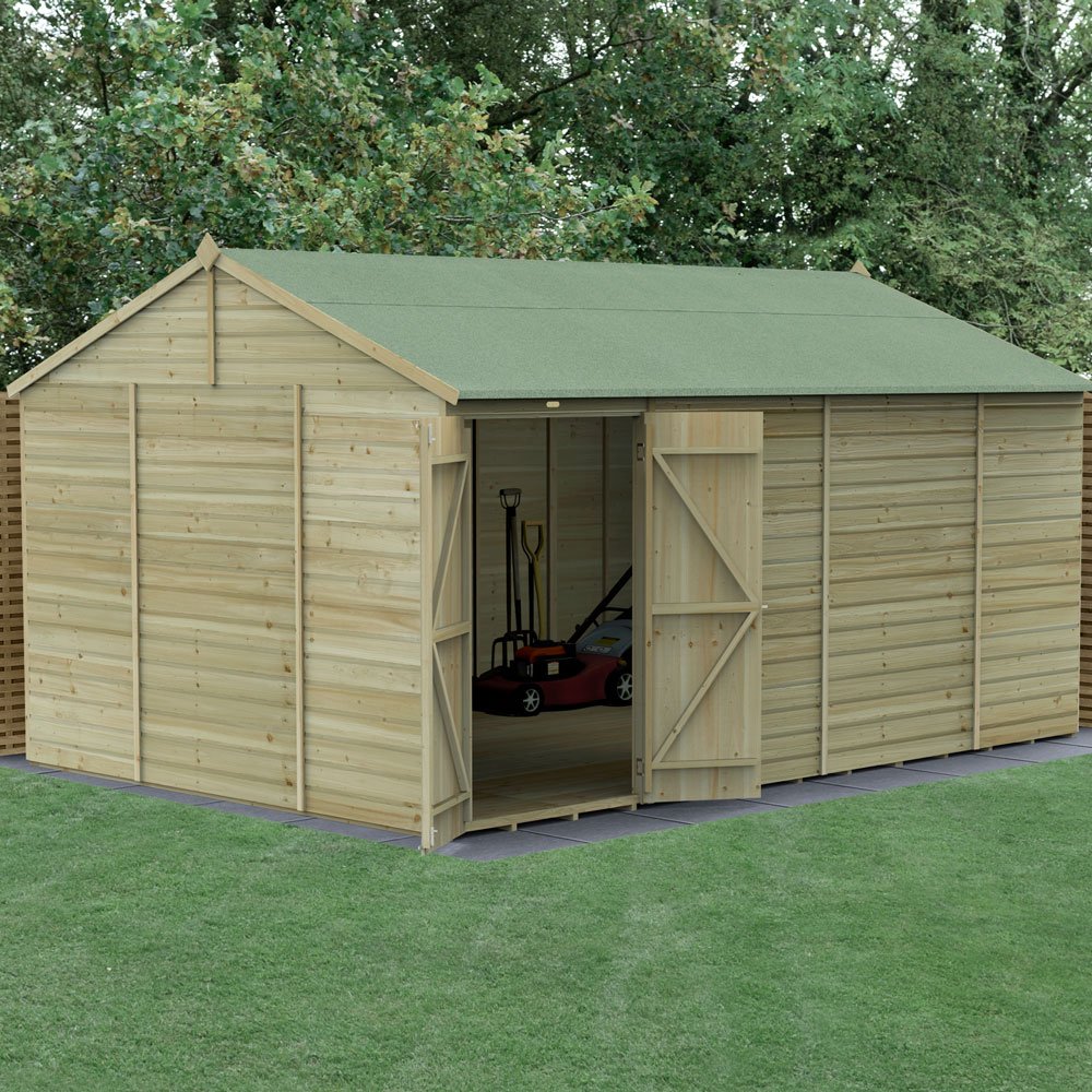 Forest Beckwood 15x10 Reverse Apex Shed - elbec garden buildings