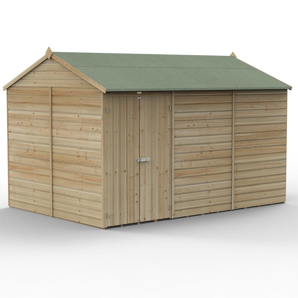 Forest Beckwood 12x8 Reverse Apex Shed - elbec garden buildings