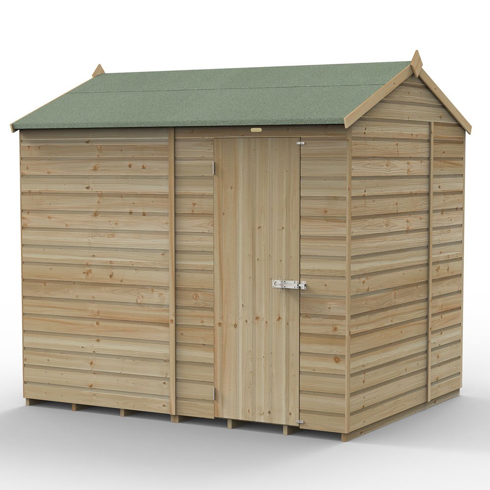 8x6 Forest Beckwood Reverse Apex Shed - elbec garden buildings