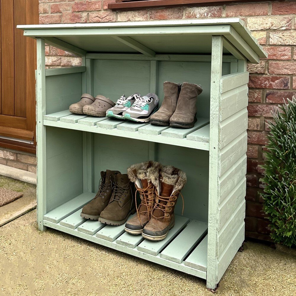 Shire Aveley Double Welly Store 3x2 Pressure Treated - elbec garden ...