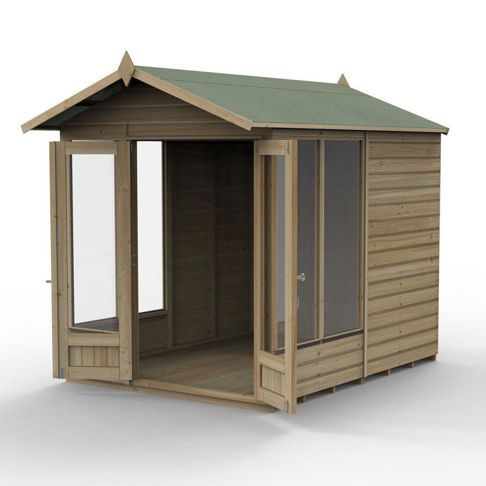 Forest 8x6 Beckwood Apex Summerhouse - elbec garden buildings
