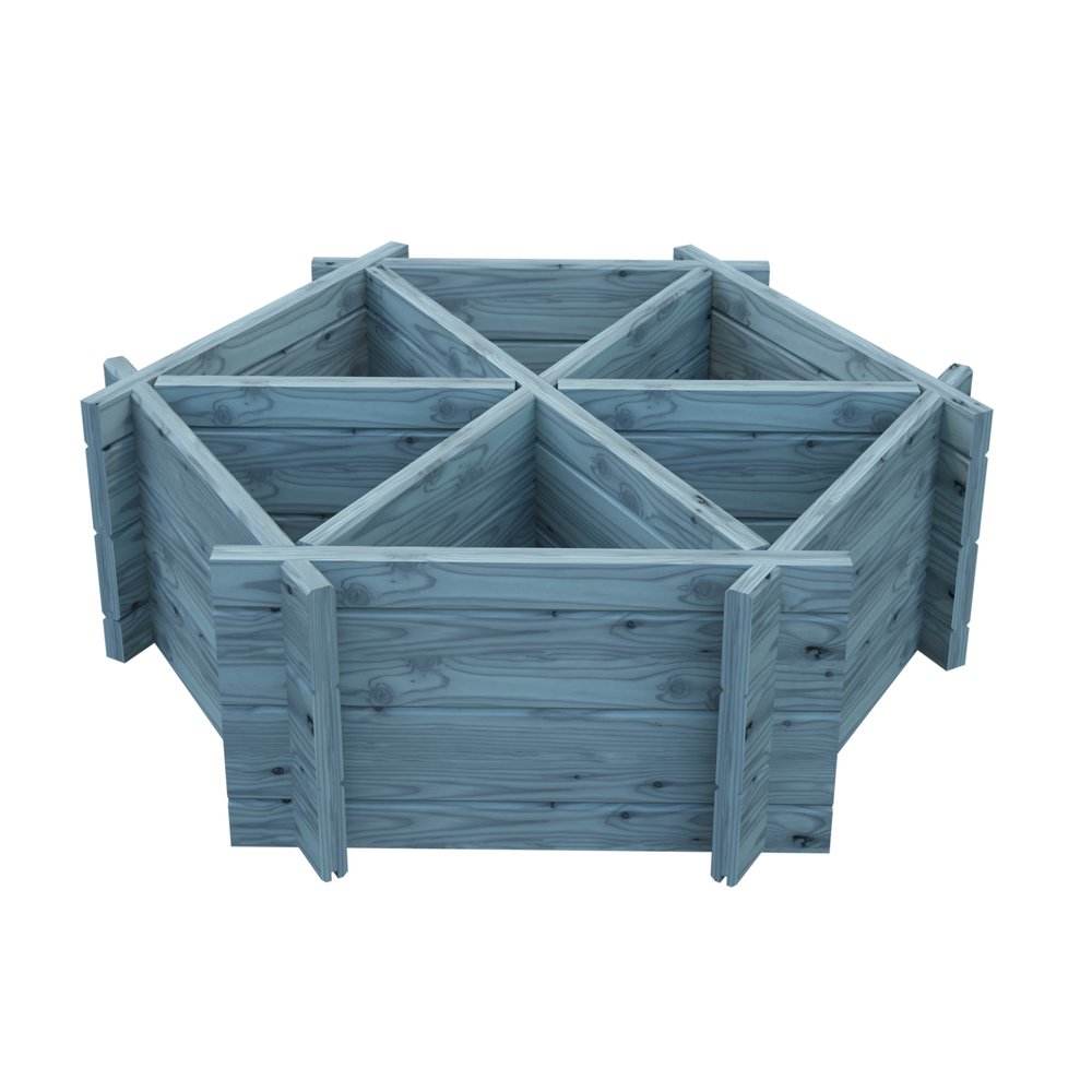 Shire Hexagonal Planter Large - elbec garden buildings