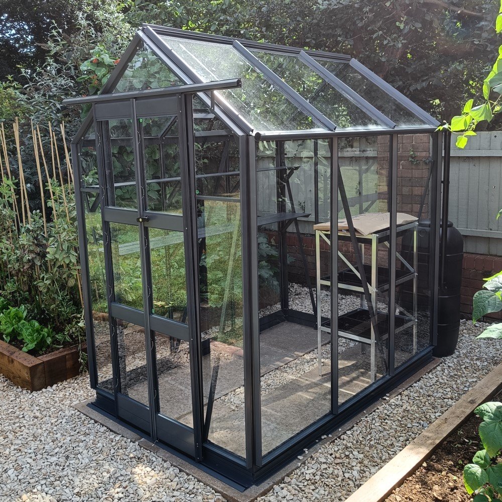 Elite Compact 4 x 6 Greenhouses - elbec garden buildings